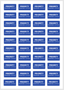 Priority / Prioritaire / Luftpost Labels - vilimblog